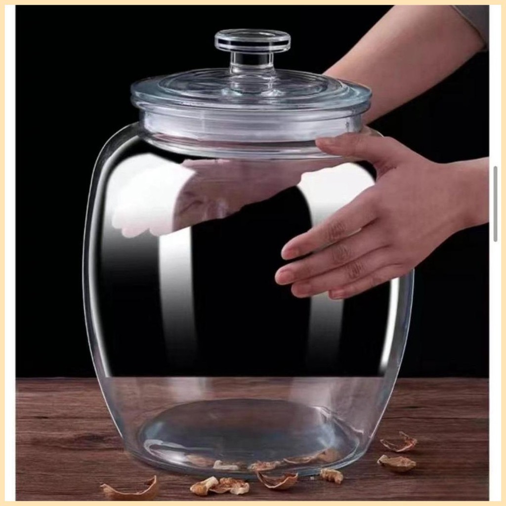 Glass rice storage container 10 kilos/10 kg big glass jars with lid ...