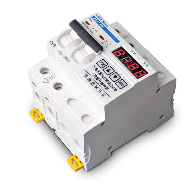 Tt 63A 12000W Circuit Breaker Na May Timing Countdown Control Time Function MCB 0-99 Hours 59 ...