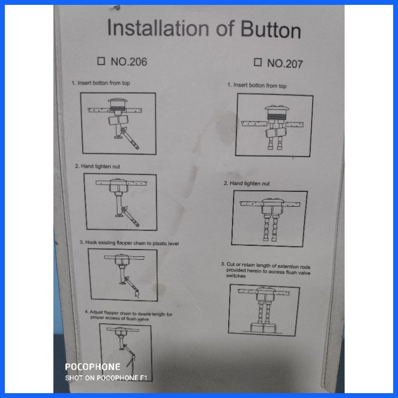 ♒ Meco Toilet Tank Push Button No. 206 (Pang Flush ng Inidoro De Pindot ...