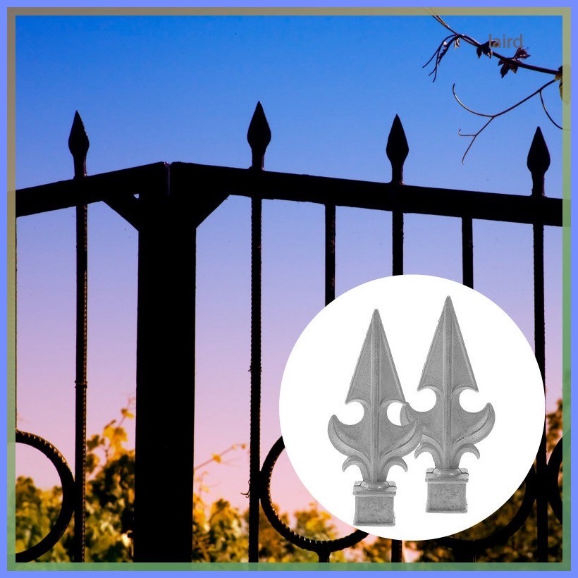 4 Pcs Outdoor Metal Decor Lawn Ornament Railing Finials Post Cap ...