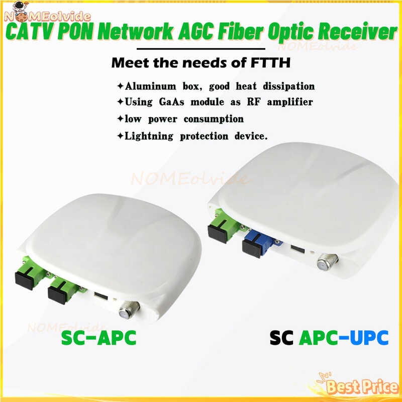 PON CATV Network A Fiber Optic Receiver FTTH Mini Node WDM Receiver ...