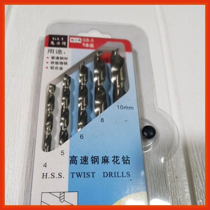 5pcs. twist drills for steel ,Bala ng barena pang bakal | Shopee ...