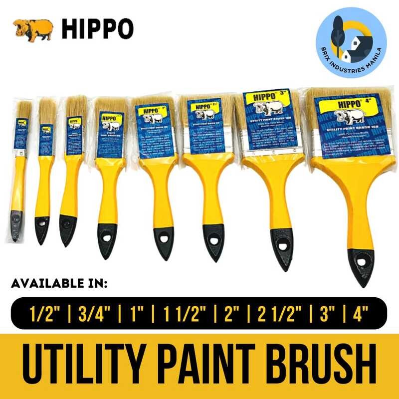Hippo Brush 1/2" 3/4" 1" 1-1/2" 2" 2-1/2" 3" 4" Quality Utility ...