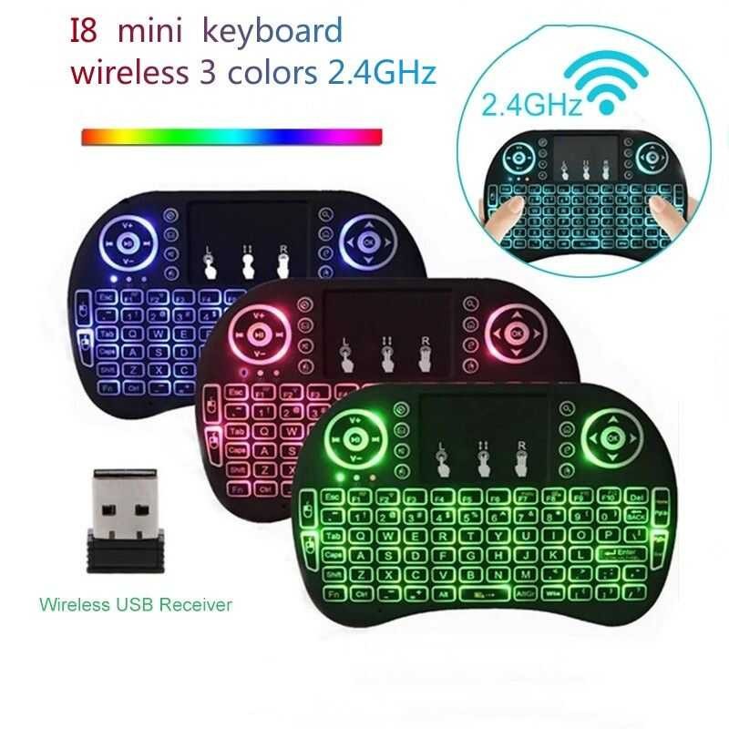 I8 3 Colors Rechargeable Mini 2.4Ghz Wireless Touchpad Keyboard ...