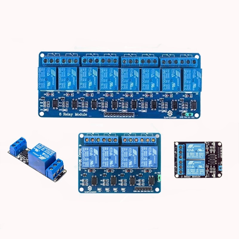 1 2 4 8 Channel 5V 12V 10A Relay Module with Optocoupler Low level ...