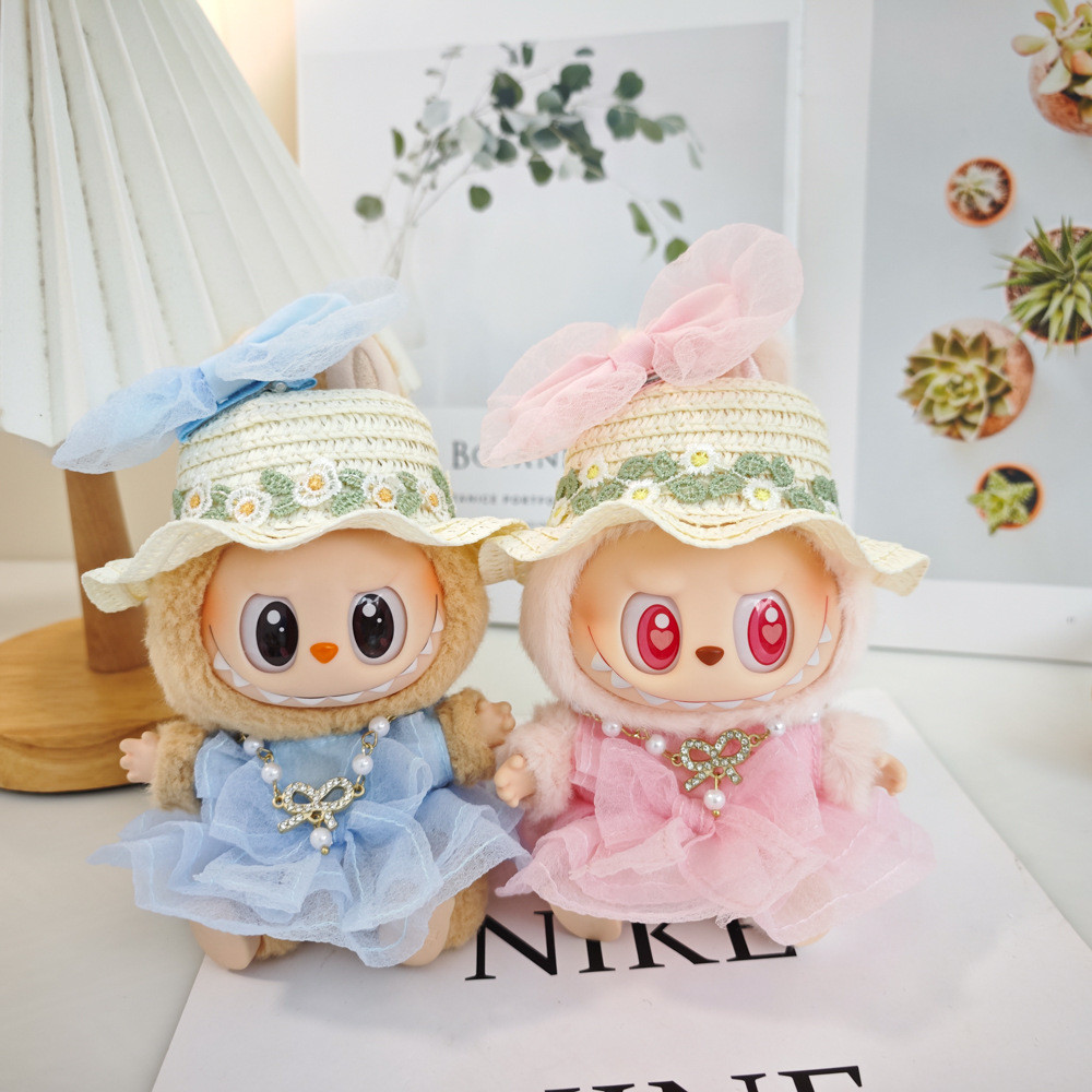 Labubu 15~17cm Dress, Pink Wedding Dress for LABU V1/V2, Cute Dress Up ...