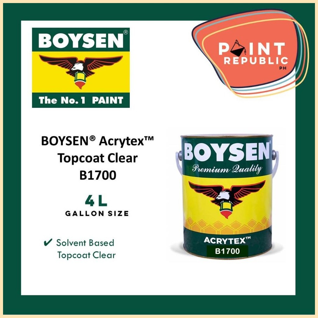 Boysen Acrytex Paints - 4L ☑ | Shopee Philippines