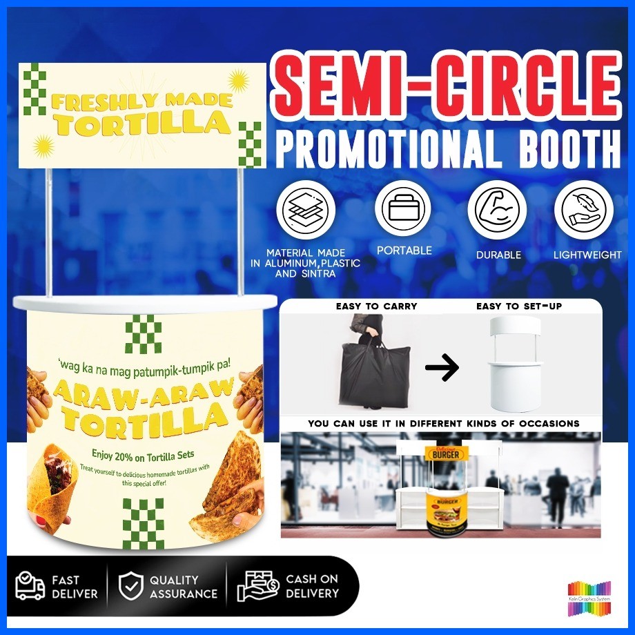 KGS Semi-Circle Promotional Booth | Collapsible Booth |Product Display ...