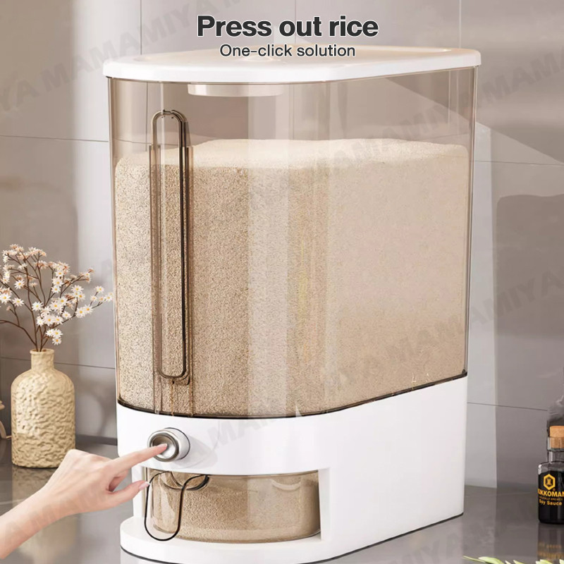 10KG Rice Dispenser Rice Storage Box Rice Organizer Rice storage Insect ...