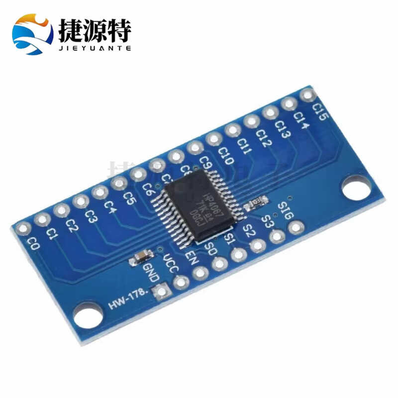 CD74HC4067 high-speed CMOS 16 channel analog multiplexer ADC module ...