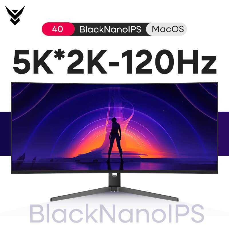 IC Monitor 40 Inch 5K*2K 120Hz Curved Black Nano IPS Fish Tail 21:9 ...