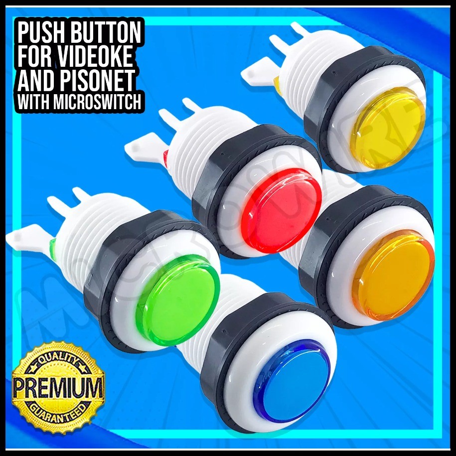 18 Pcs Push Button With Micro Switch For Videoke Set/Karaoke/Pisonet ...