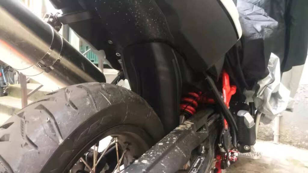 BMW F800GS F700GS F650GS ADV Rear Fender Modification Extended Mudguard ...