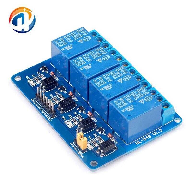 4-channel relay module expansion board optocoupler isolation LED ...