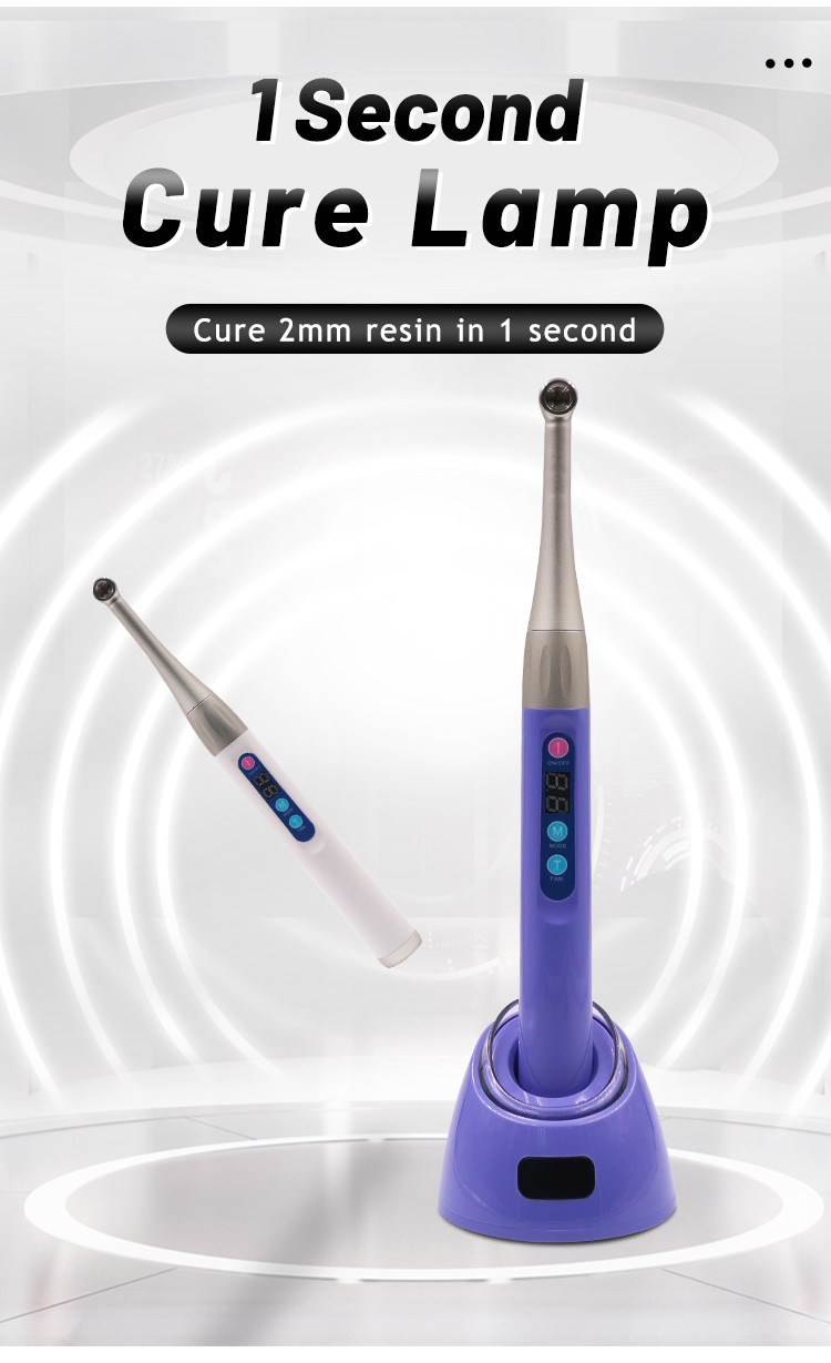 Oral LED Lamp Wireless 1 Second Cure Light Refine KWT light cure lump dental 1s curing machine ...