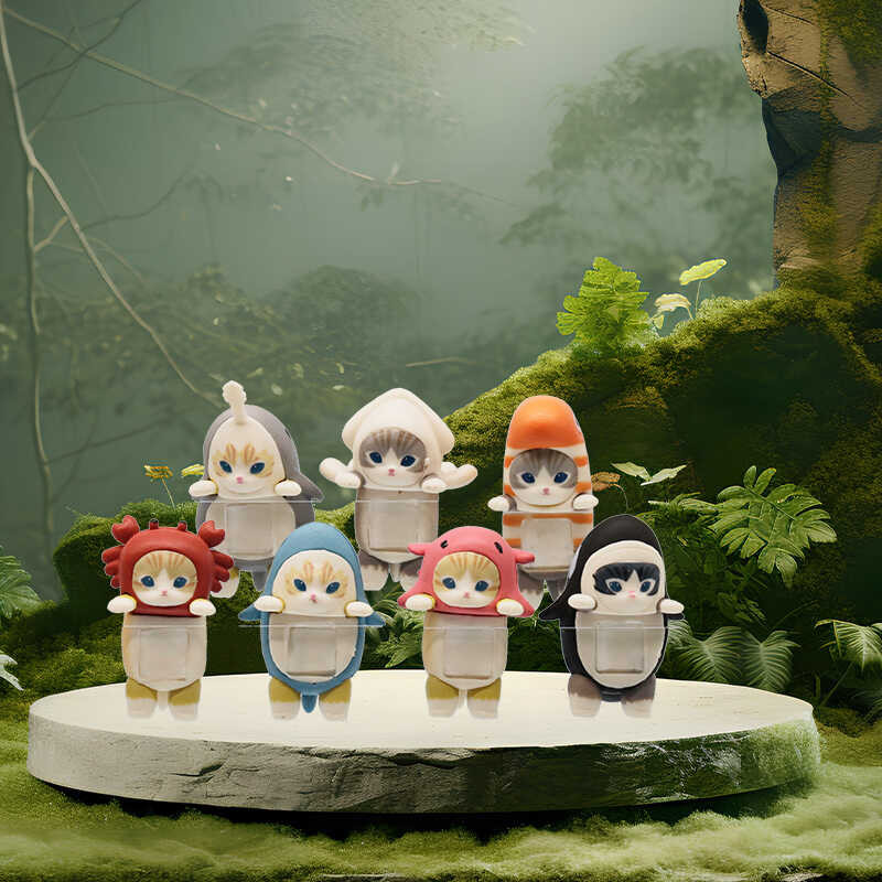 814 Sonny Angel Mofusand Cats Bd Box YIQI Hippers Action Figures Cute ...