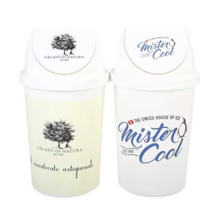 Ice Cream Rubbish 13 Gallon Plastic Branded Trash Can Garbage Dust Bin ...