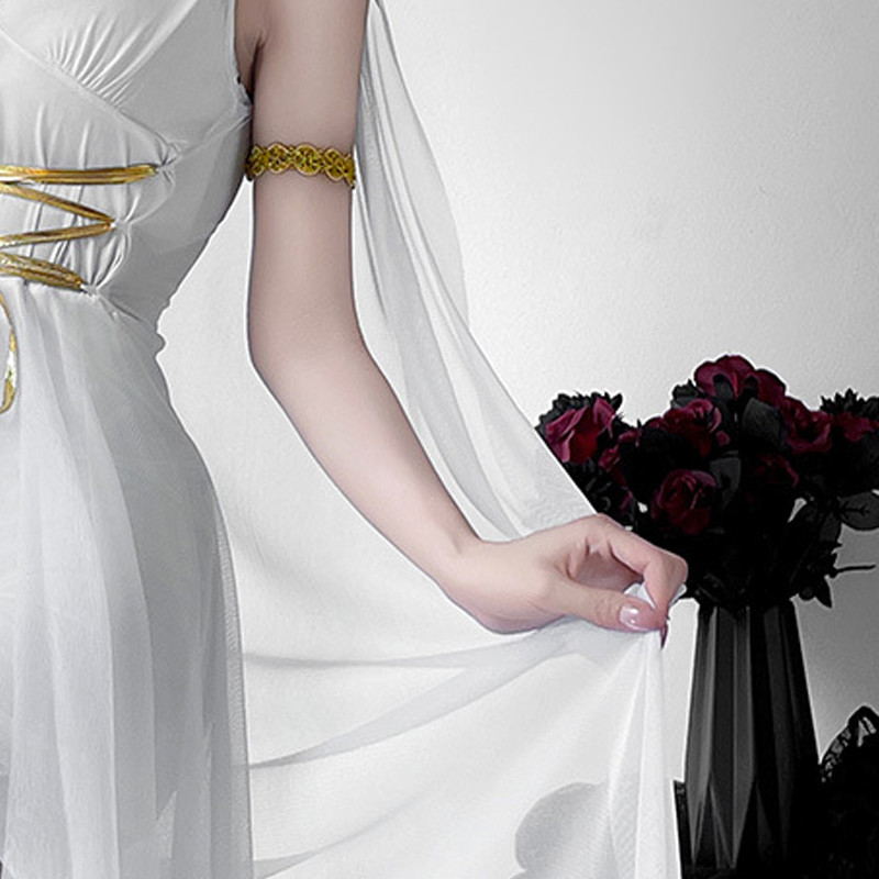 Athena Greek Goddess White Dress For Woman Sexy Greece Cosplay Costume ...