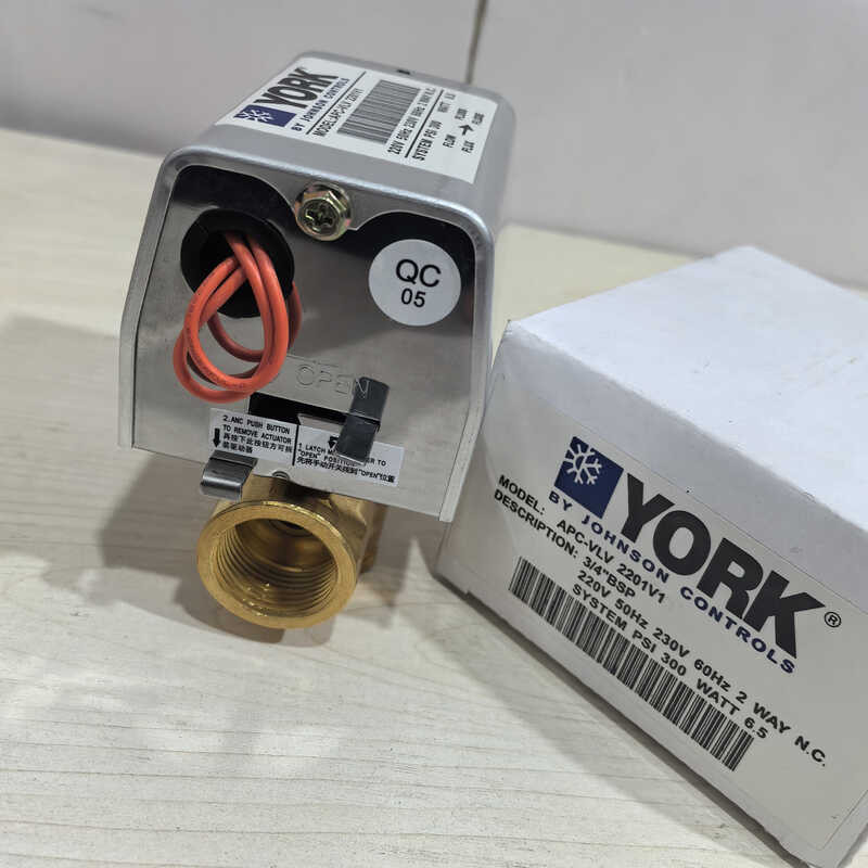 York APC-V2201V1 DN20 Electric Two way Valve Central Air Conditioning ...