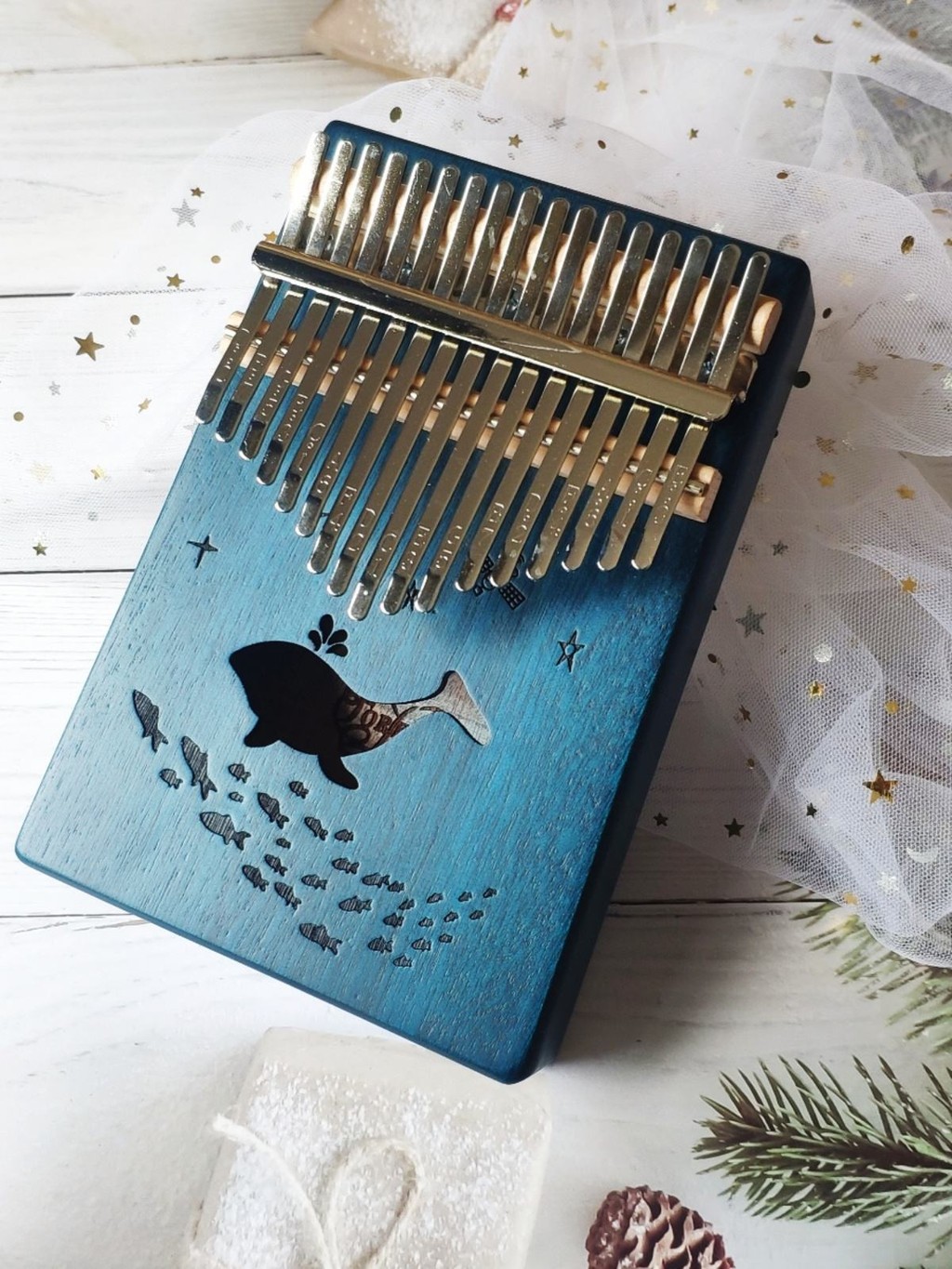 17-Tone Thumb Piano kalimba Beginner Musical Instrument Gift Children ...