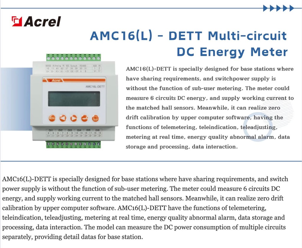 5G Base Station Electricity Consumption Monitoring High Accuracy 0.5s ...