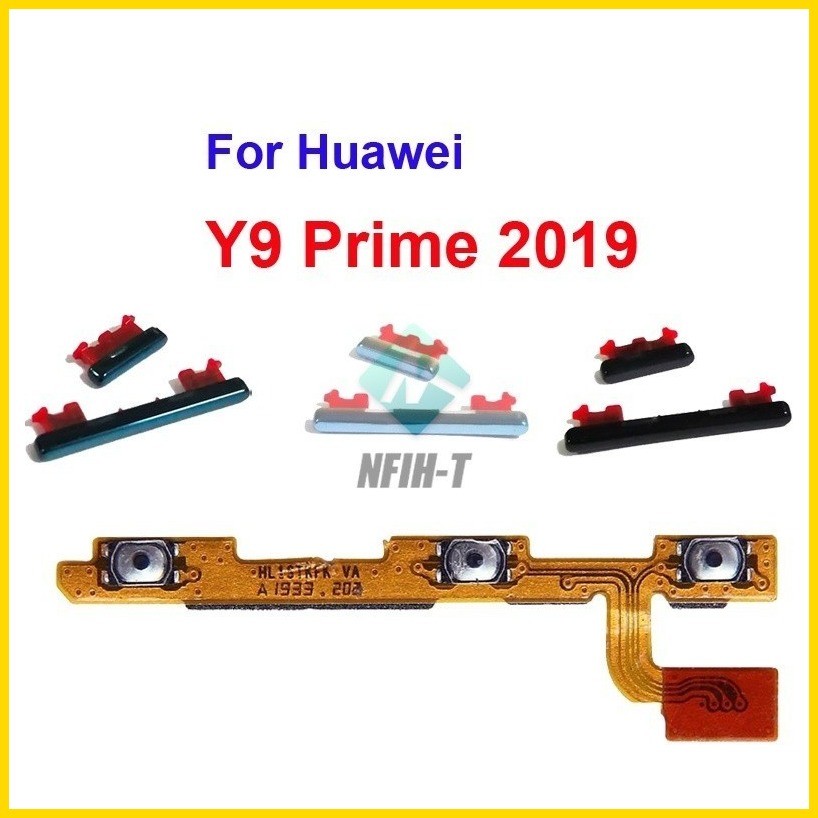 ∩ For Huawei Y9 Prime 2019 Power On Off Button Flex And Volume Up Down Button Flex Ribbon ...
