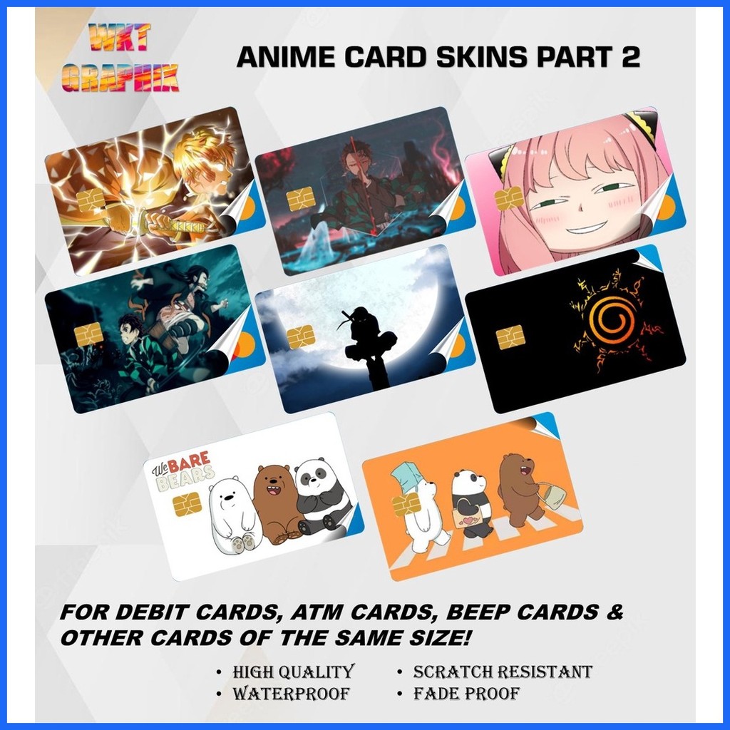 ↂ Anime / Cartoon Full Card Skins for Debit Cards Part 2 (BDO, BPI ...