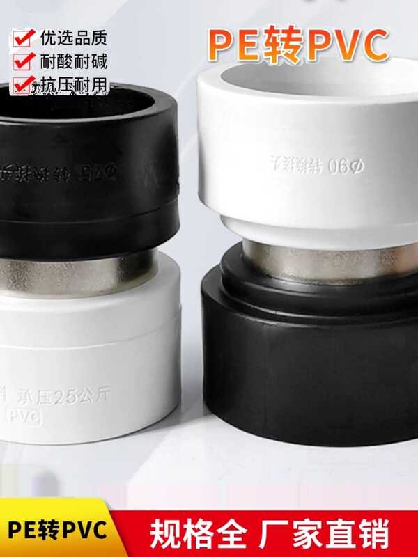 PE Adapter Hot Melt to PVC Pipe Fittings Straight Through Conversion ...