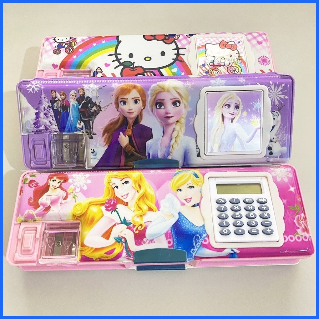 SK Kids Cartoon Character Pencil Case with Basic Calculator and ...