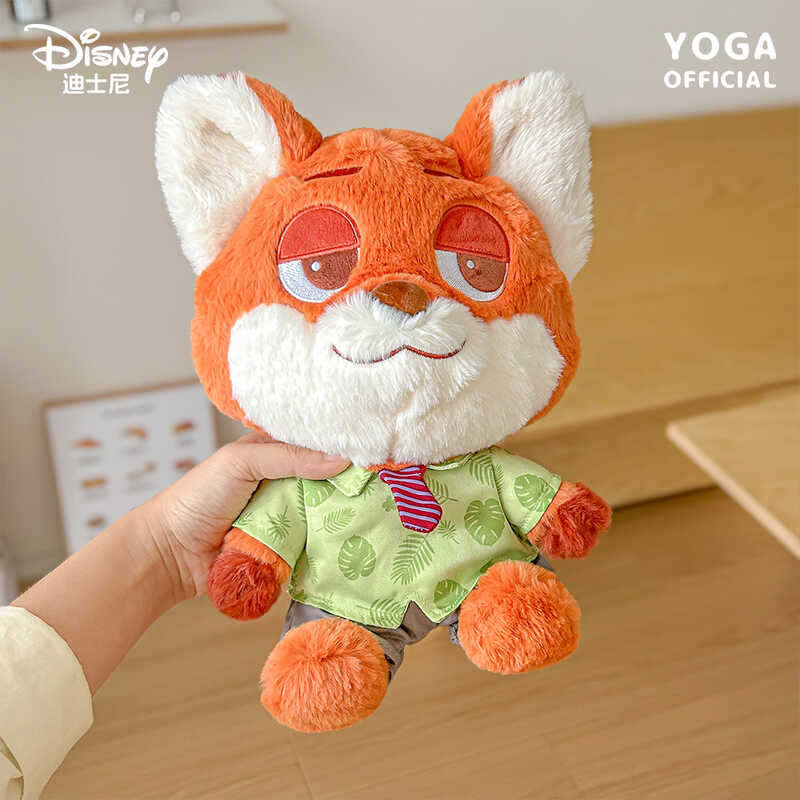 Authentic Disney Zootopia Nick Fox Lightning Travel Plush Doll Cute ...