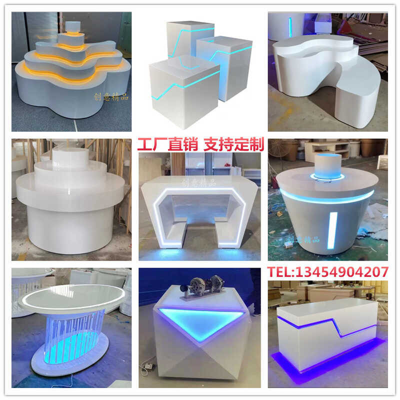 Exhibition hall display cabinet, island display table, illuminated ...