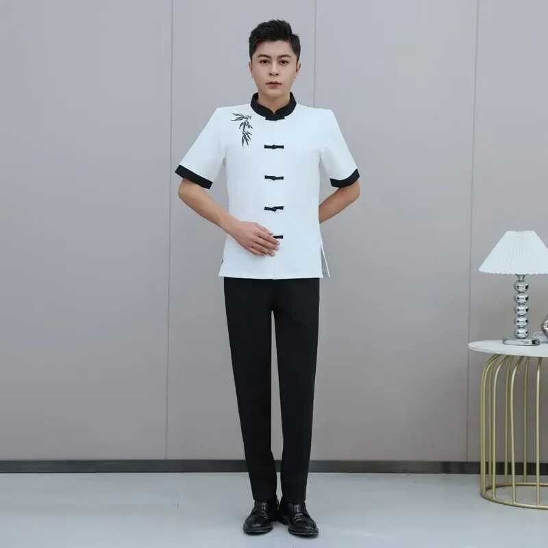 Spa Beauty Hotel Front Desk Salon Uniform Dress Men Massage Outfits ...