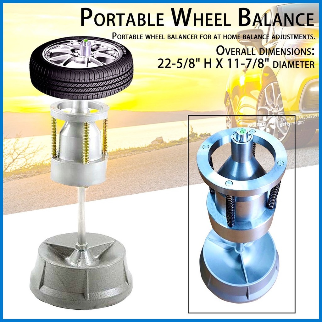 Portable Car Truck Hubs Wheel Tire Balancer Bubble Level Heavy Duty Rim ...