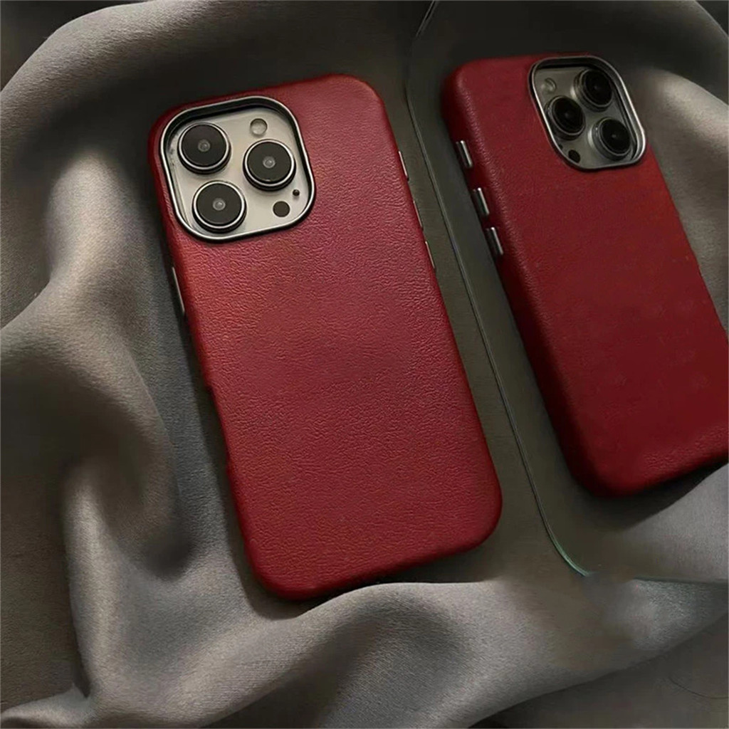 Ins Red Blue Black Case Compatible for IPhone 11 12 13 14 15 16 PRO MAX ...