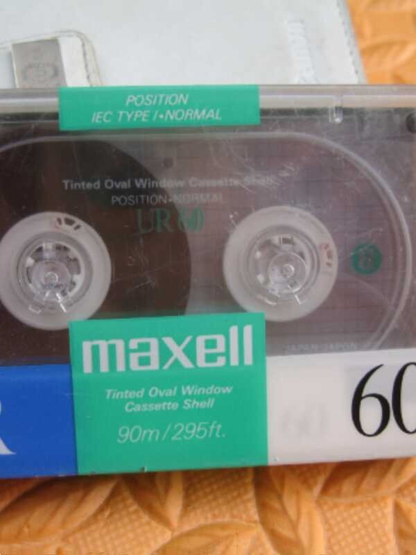 Maxell Brand New MAXELL UR60 Blank Cassette Tape Nissan Old Stock for ...
