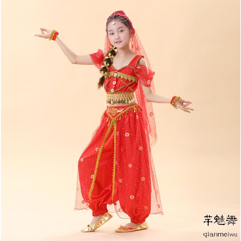 Indian Dance Performance Costumes Performance Pasha Girls Children's ...
