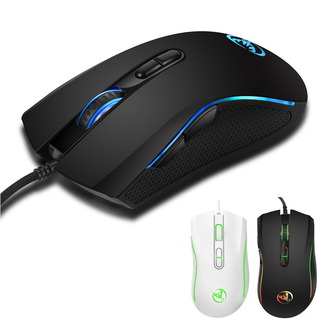 Wired mouse Computer Gaming Mouse Gamer 7 Button 3200DPI LED USB ...