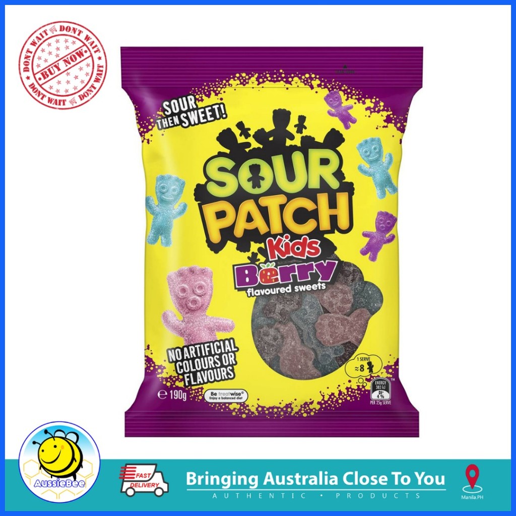 ♒ ♠ Sour Patch Kids Berry Lollies 190g (expiry Jan 11,2025) | Shopee ...