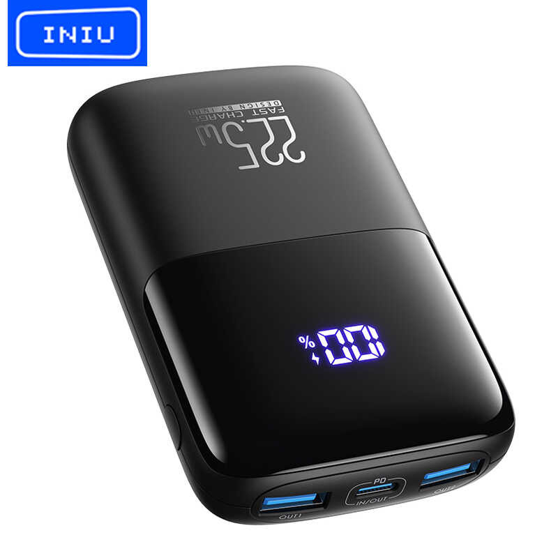 INIU Power Bank 10000Mah Fast Charge 22.5W Type-C PD Portable Charger ...