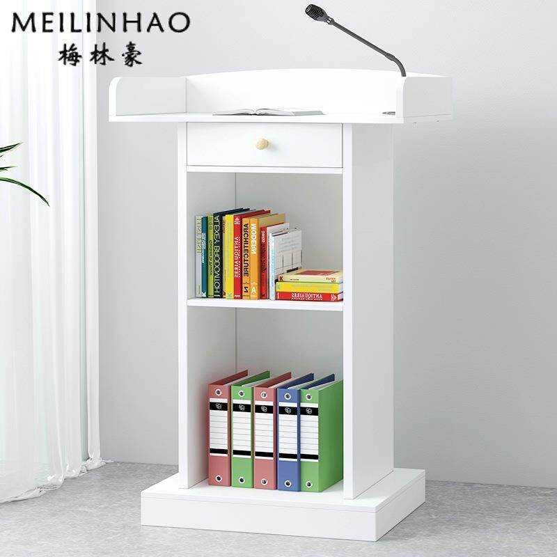 Speech desk, speaking desk, emcee's desk, lecture table, simple and ...