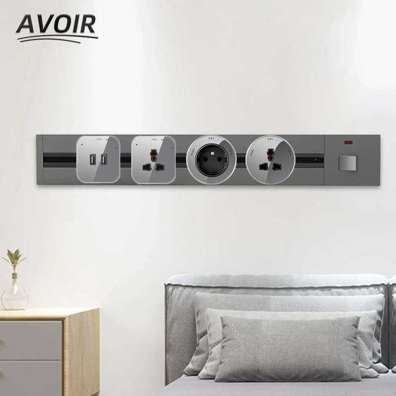 Tt Avoir Wall Hidden Track DIY Power Plug Adapter Extension 40Cm 60Cm ...