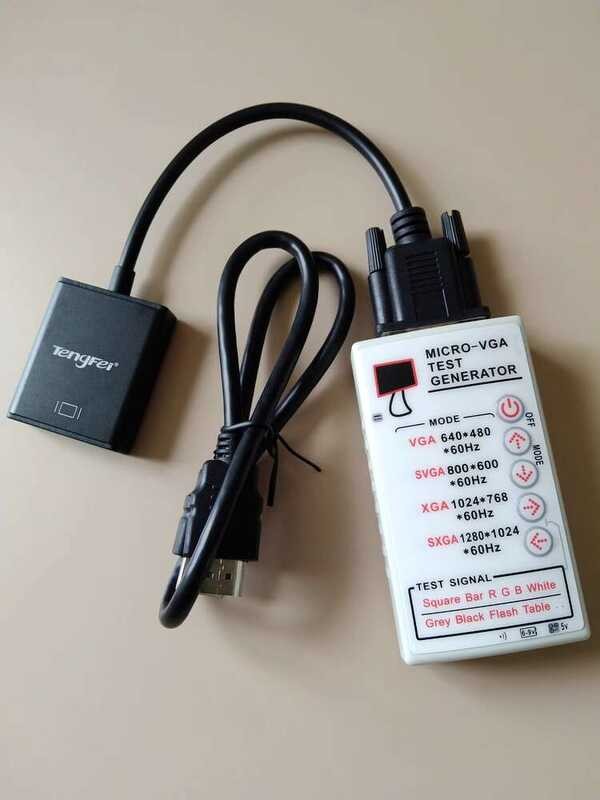 ☑♥ HDMI HD LCD TV Tester Projector Monitor Screen Test Tool VGA Signal ...