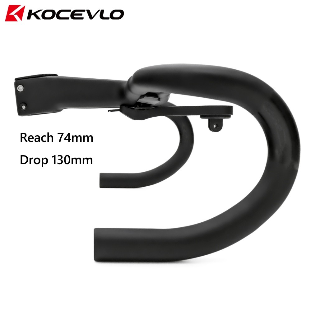 KOCEVLO Road Bicycle Handlebar 28.6/31.8mm Carbon Fiber Integrated ...