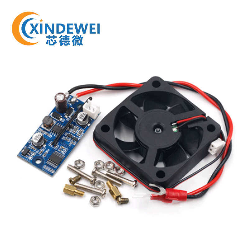 Intelligent cooling fan temperature control module with three gear ...