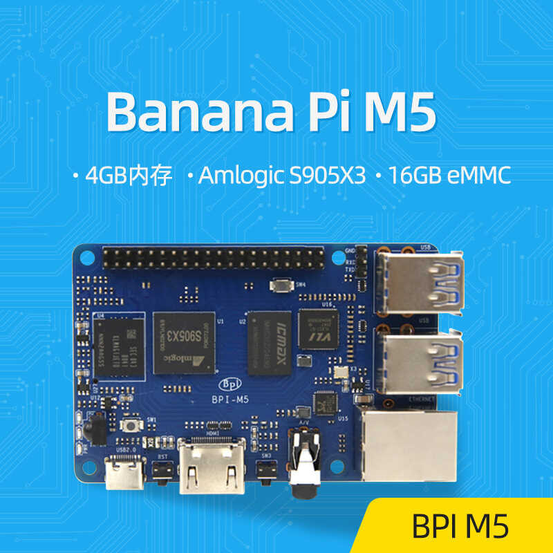 Banana Pi M5 development board BPI M5 4GB Amlogic S905X3 quad core ...