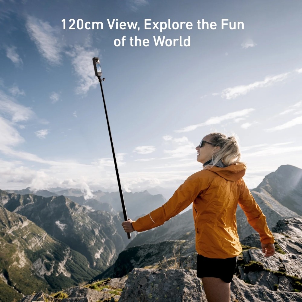 TELESIN Invisible Stick Action Camera - Extendable Aluminum Alloy Pole ...