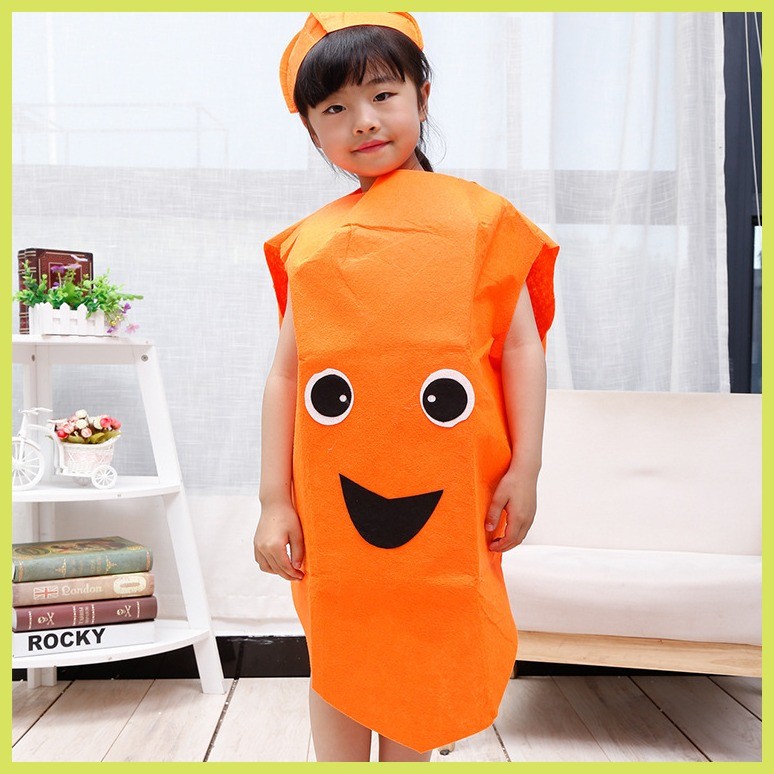 ☀ ∟ Nutrition Month Vegatables Cosplay Costume For Kids(Freesize ...