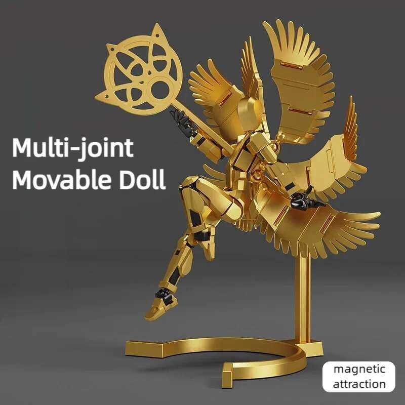 Magnetic Multi Jointed Movable Robot 3D Printed Toy 13 Action Figure ...