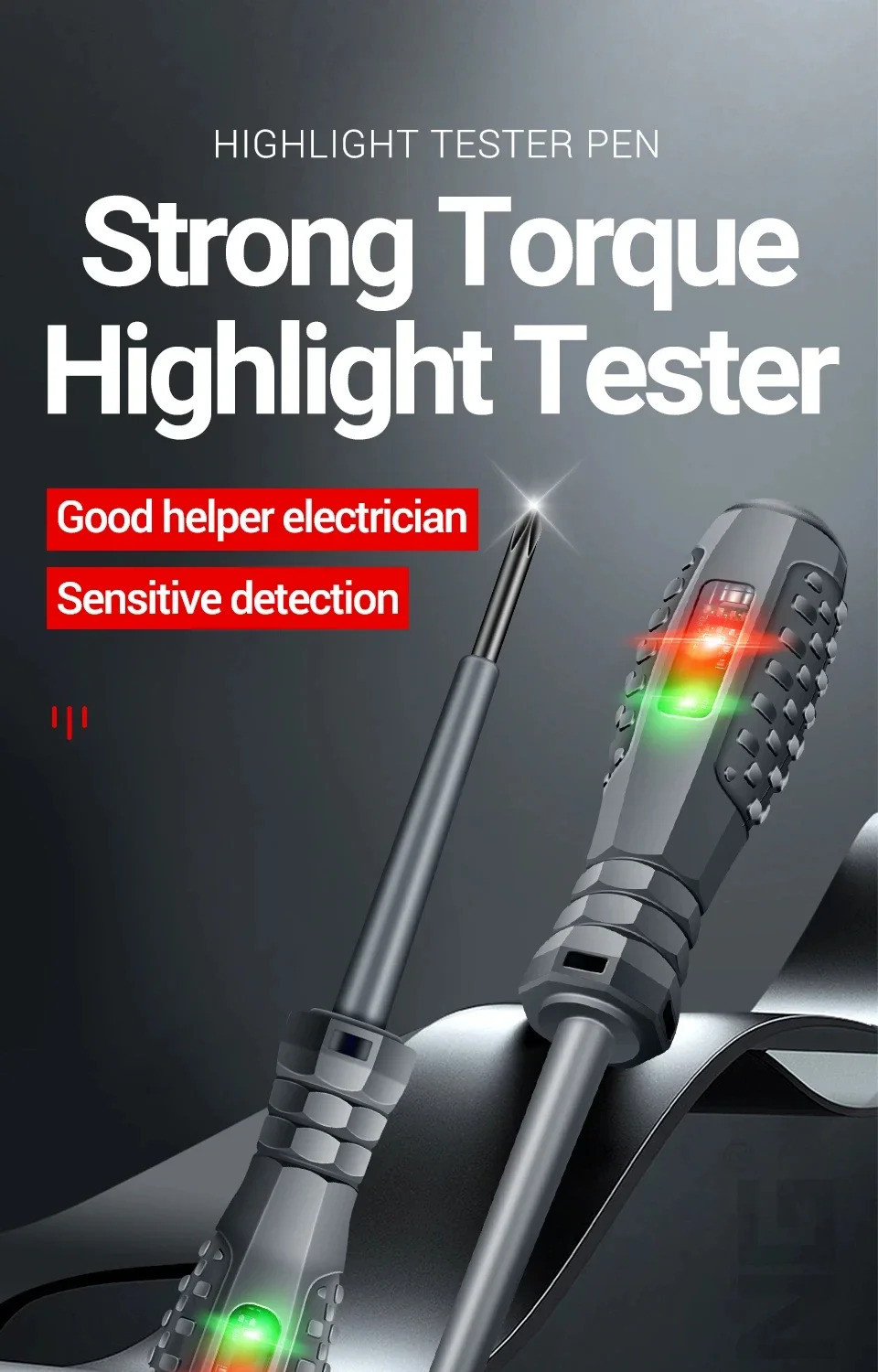 Multifunctional Electrician Test Screwdriver AC Non-contact Induction ...