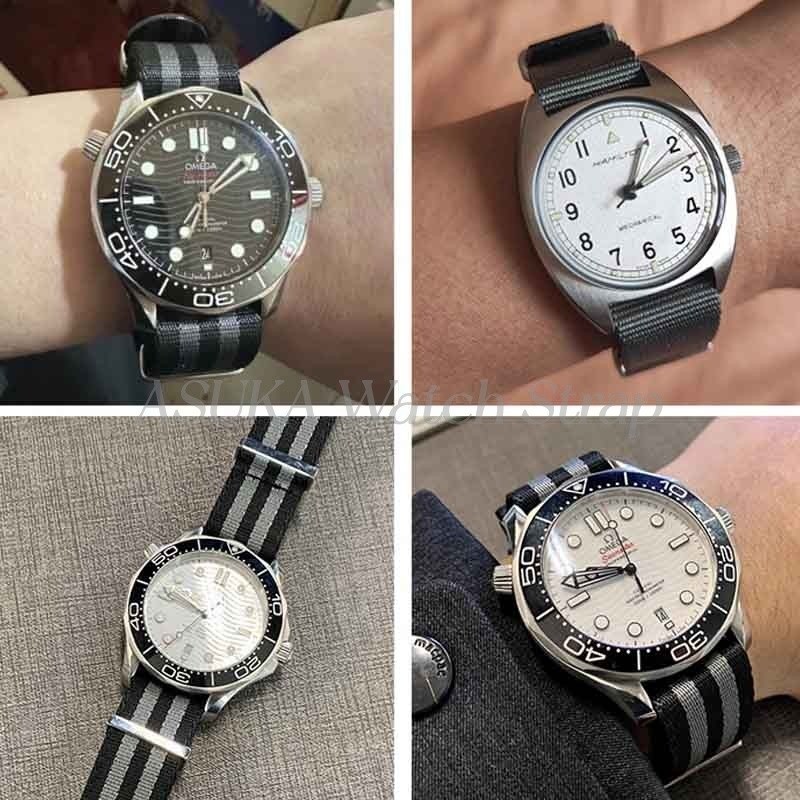 For Seiko 5 Diver Diving Skx007 NATO Nylon Watch Strap 18mm 20mm 22mm ...